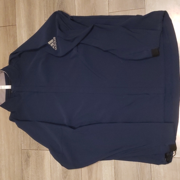 adidas | Jackets & Coats | Adidas Blue Full Zip Lightweight Jacket ...